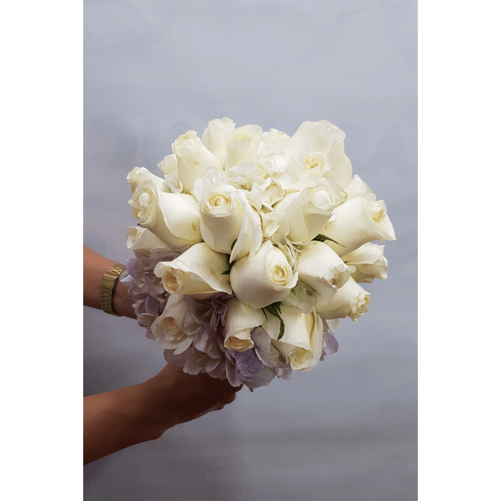 Ramo de novia lila - B055 - 🌷 Floristería Hojas Blancas